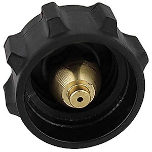 METER STAR QCC1 Propane Filler Adapter for Camping Grill 1LB Cylinder Tank from 20~40LBS Cylinder with ON-Off Control Valve LP Gas Refiller