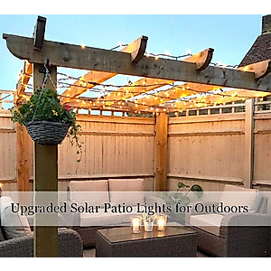 AMYSTEE Update Solar String Lights Outdoor 70 Led 41 FT Crystal Globe Lights with 8 Lighting Modes, Waterproof Solar Powered Patio Lights for Garden Yard Porch Wedding Party Christmas Decor