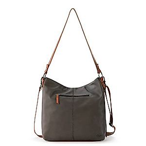 The Sak Womens Ashland Bucket Bag In Leather, Slate, One Size US