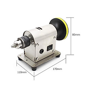 Jewelry Polishing Machine, Multifunction Jewelry Rock Grinder Bench Buffer Polisher Output Speed 4500-9000rpm