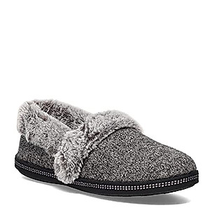 Skechers Women's Cozy Campfire Wakey Slipper, Charcoal, 9