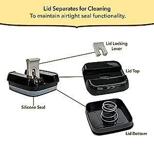 Simply Gourmet Food Storage Containers for Kitchen Organization - Pack of 14 BPA-Free Airtight Organizers for Flour, Sugar, Coffee & More - Includes 32 Labels & 1 Marker.