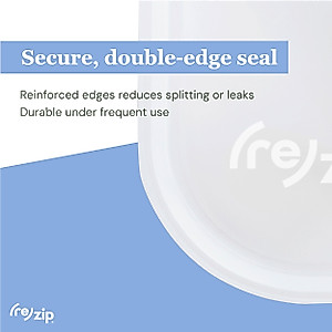 (re)zip Pizza Saver 2 pc Kit | Includes (2) Airtight Pizza Storage Bags | BPA-Free, Leakproof, Freezer-safe and Space-Saving Design | Keeps Pizza Fresh and Flavorful | Ideal for Leftovers