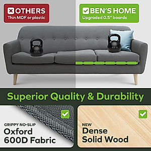 BEN'SHOME® Durable Cushion Support Insert [19.7" x 58-67"], Upgraded Sofa Saver Board for Sagging Couch Pillows. Fix & Prevent Sagging Seats, Extra Strong, Dense & Thick | 0.4"