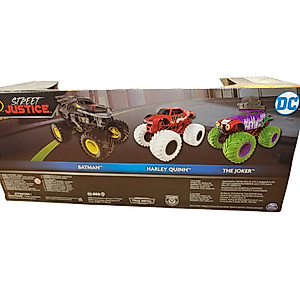 DieCast Monster-Jam Street Justice, 3 Pack (Batman, Harley Quinn, Joker) Target Exclusive!, 6056540