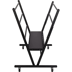 Metal Art Large Print Rack 36.6"x25.6"x35.4" Movable Arts Crafts Drying Print Racks with Castors Artist Storage and Display Rack Stand for Display of Canvas, Prints, Panels, Posters, Art Gallery