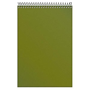 Tops Docket Steno Book, 6" x 9", Graph Rule (4 x 4), White Paper, Bronze Poly Cover, 100 Sheets (63825)