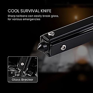 edcfans Pocket Knife for Men, EDC Knives with Glass Breaker, Folding Knife, Slim Gentleman's Knife Suitable for Everyday Carry