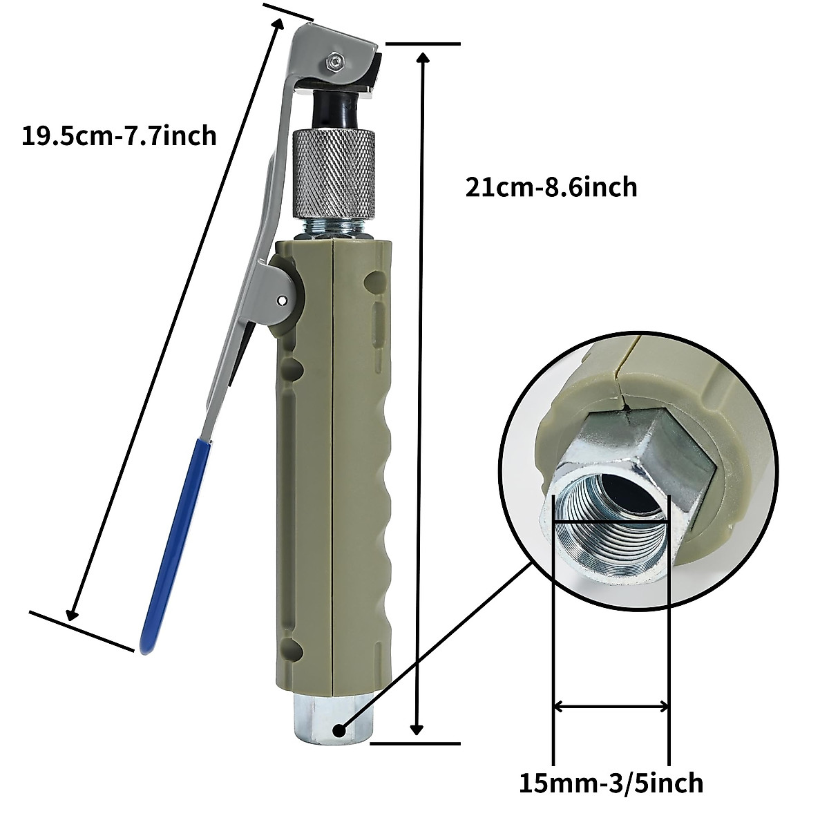 Sand Blaster Gun, Sandblasting Gun with 4X Ceramic Tip Abrasive Sandblaster Gun Kit with Nozzles (2/2.5/3/3.5mm) to Deburr Remove Rust Paint Stain