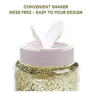 Glitter – 1 LB Gold Glitter – Glitter for Resin, Glitter for Crafts, Fine Glitter for Scrapbooking – Ultimate Bulk Craft Glitter for Tumblers