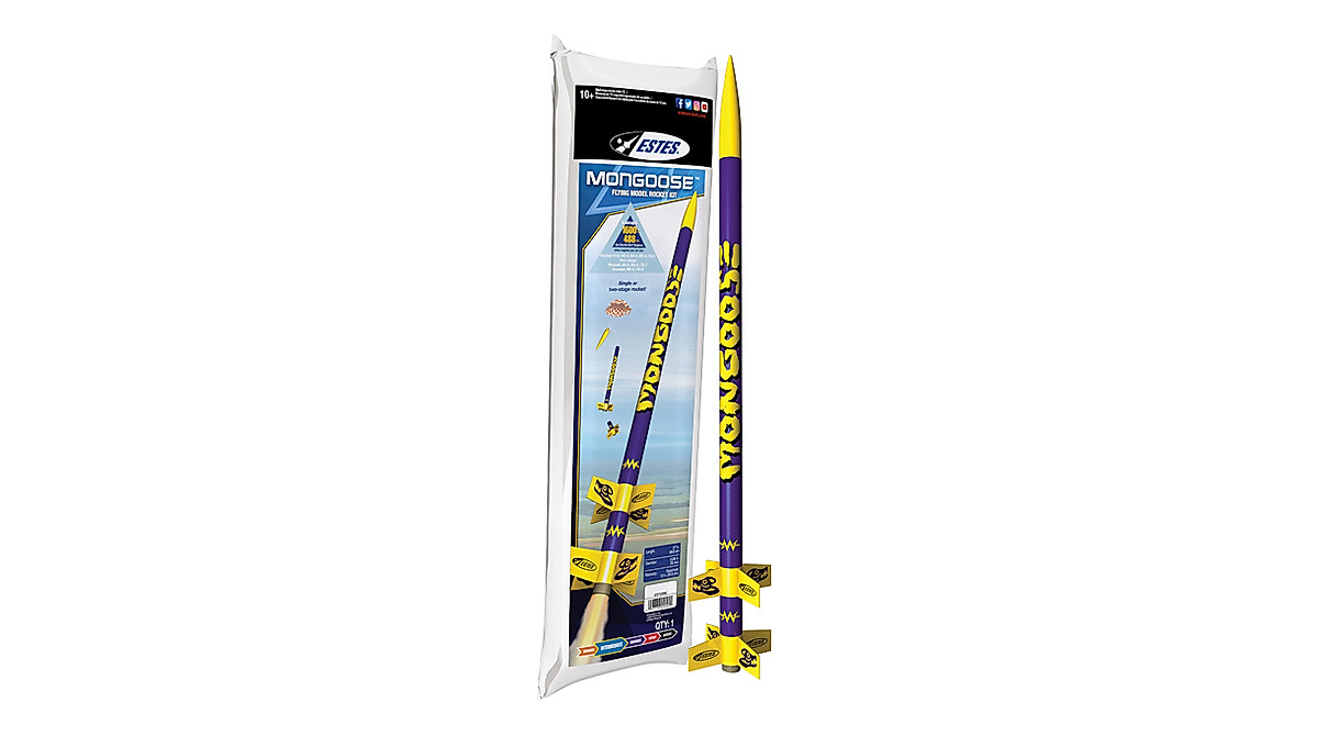 Estes Mongoose Model Rocket Kit - Two-Stage Flight for Beginners