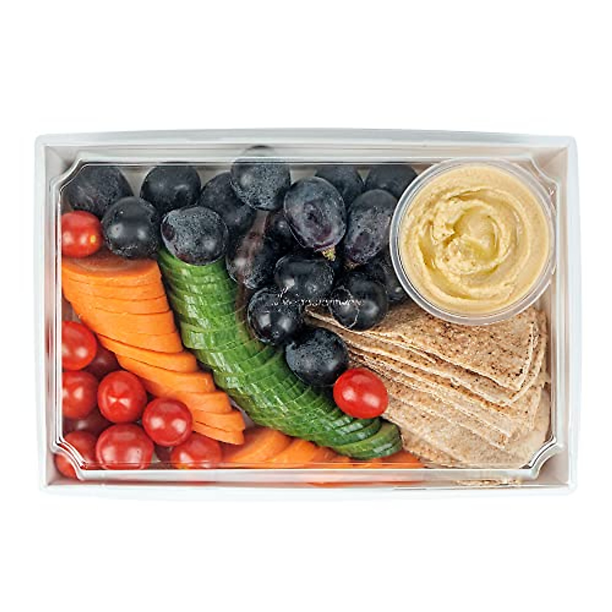 Restaurantware Matsuri Vision 9 x 6 x 1.5 Inch Large Sushi Trays 100 Greaseproof Sushi Packaging Boxes - Lids Sold Separately Disposable White Paper Sushi Containers For Entrees Or Desserts