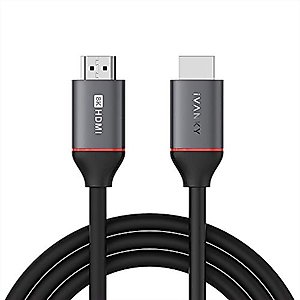 IVANKY 8K HDMI 2.1 Cable 10FT/3M, Certified High Speed HDMI 2.1 Cable, 4K@120Hz 8K@60Hz 48Gbps 144Hz, 7680P, DTS:X, eARC, HDR, for Roku TV/PS4 5/Xbox Series X