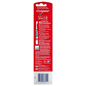 Colgate 360 Optic White Battery Toothbrush Replacement Head - 2 count
