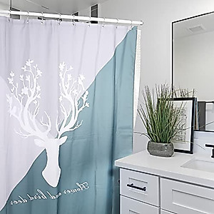 Shower Curtain Rings, SUTINE Double Shower Curtain Hooks, Rust-Resistant Metal Shower Curtain Rings, Free Sliding Stainless Steel Shower Hooks for Shower Curtains & Liners, 12pcs-Nickel