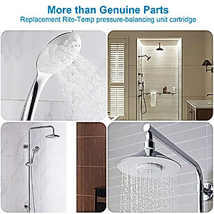 GP500520 Pressure Balancing Unit Cartridge Replacement, Compatible With Kohler Shower Cartridge, Kohler Shower Valve, Rite-Temp Bath and Shower 1/2" Single Handle valves