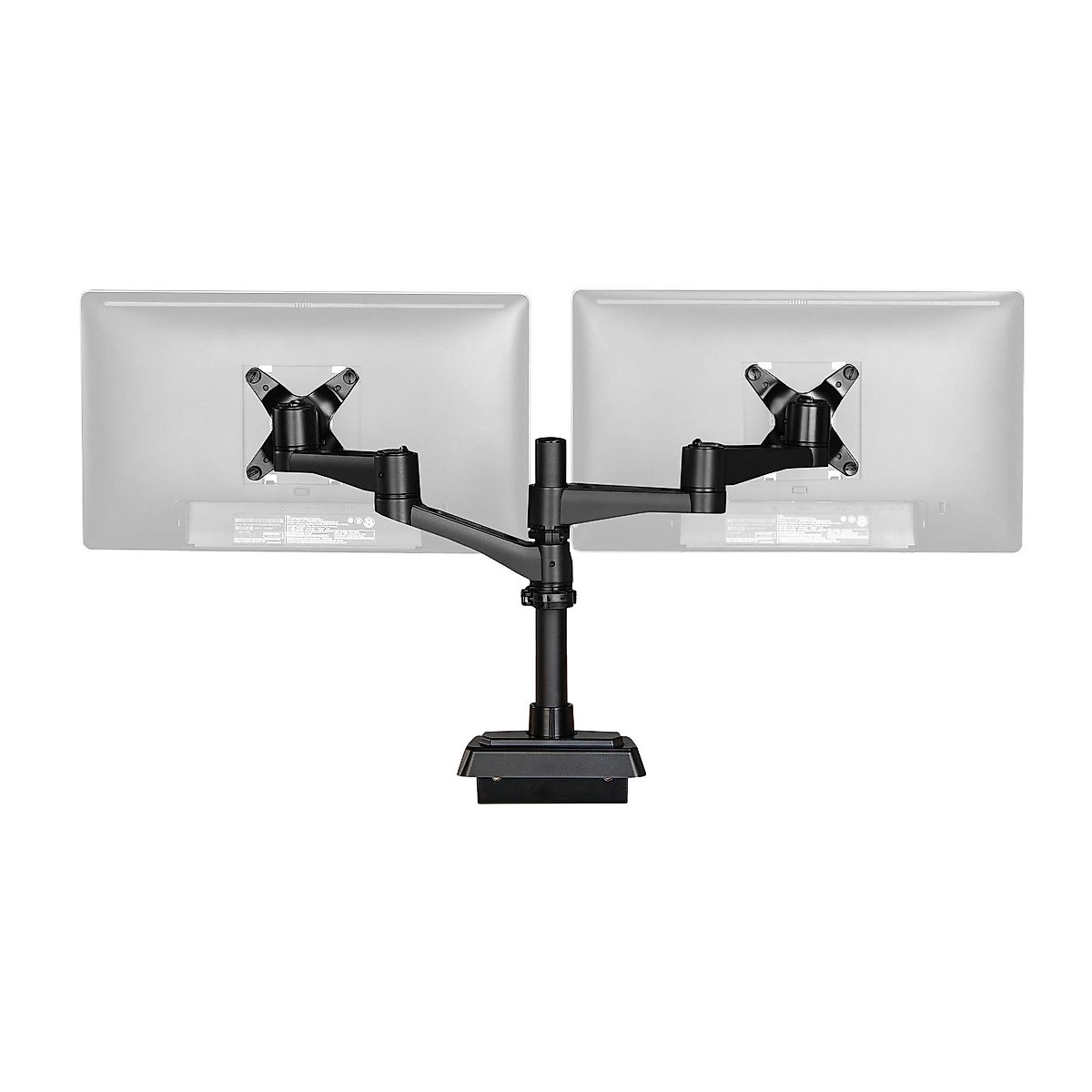 Vari Dual Monitor Arm 180 Degree - VESA Monitor Mount w/ 180 Degree Adjustment - Monitors up to 27 inches, 19.8 lbs - Double Monitor Arms for Compact Spaces - Computer Monitor Stand for Home or Office