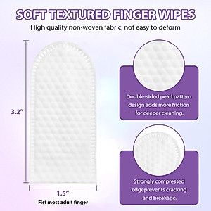 Pjordo Dog Ear Cleaner Finger Wipes, Ear Finger Wipes for Dogs & Cats, Gently Remove Ear Wax, Debris, Sooths & Deodorizes, Relieve Ear Itching, Pet Ear Wipes with Aloe Vera & Witch Hazel - 50 Count