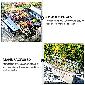 Angoily Stainless Steel Toolbox with 2 Folding Trays Multipurpose Organizer Portable Handled Storage Case Household Metal Sewing Box Organizer for Art Craft