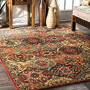 nuLOOM Gladis Trellis Area Rug, 5' x 7' 5", Rust