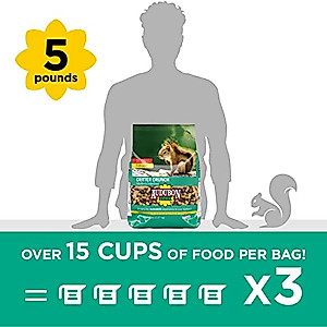 Audubon Park Critter Crunch Backyard Wildlife Food, Bird and Squirrel Food for Outside Feeder, 5-Pound Bag