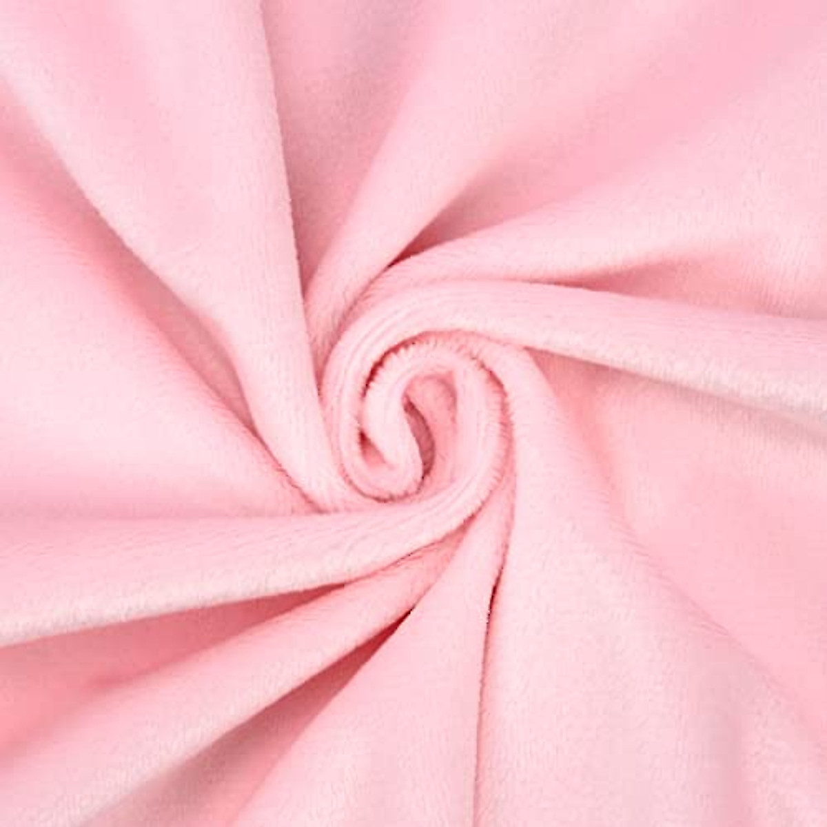 Short Pile Plush Fabric for Sewing/Minky for plushies & Many More ✦ 39.5x29.5 inch ✦ Pile Length 1/16 inch (1.5 mm) ✦ Baby Pink