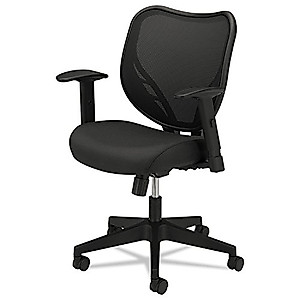 HON High Back Task Chair - Mesh Back Office Chair for Computer Desk, Black (HVL551)