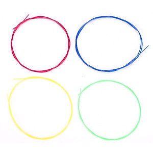 Ukulele Strings Set,4pcs/Set Colorful Nylon Strings Replacement Part Accessory for Ukelele