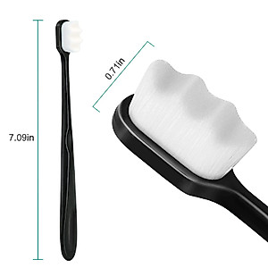 6 Pack Toothbrushes Soft Toothbrushes for Adults Extra Soft Toothbrushes for Sensitive Gums Ultra Soft Toothbrushes with 20000 Bristles for Bleeding Gums Ideal for Elder Pregnant Kids Home Travel