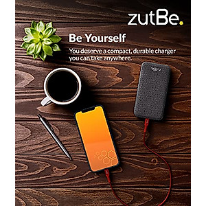 zutBe PowerTrip 10000mAh Portable Charger with 1 USB-C 2 USB-A Ports and 18W of Power Delivery PD Charge Any iPhone 14/13/12/11/ Samsung Galaxy iPad Pixel Switch and More (Wall Charger Not Included)
