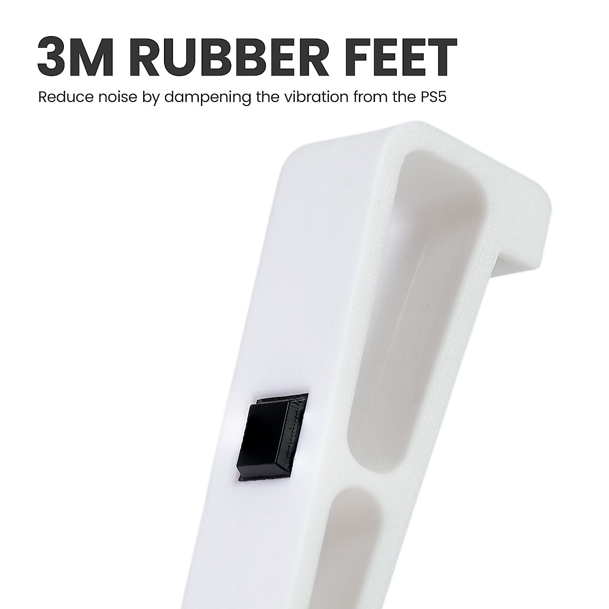 Glistco Skates - Horizontal Stand compatible with PS5 - Digital Edition (White)