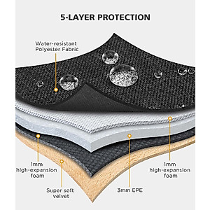 NIDOO 14 inch Laptop Sleeve Case Shoulder Bag Protective Carrying Handbag for 15" MacBook Air M2 2023/15" Surface Laptop 3 4/14" ThinkPad P14s T14 T14s L14 Gen 2/14" Acer Chromebook Spin 514