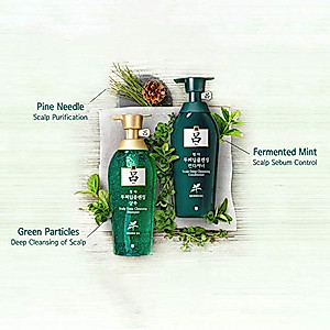 Ryo Scalp Deep Cleansing & Cooling Conditioner 500ml (16.9oz) Excess sebum care, For smelly scalp, Fermented mint and other natural ingredients, Anti- Dandruff treatment