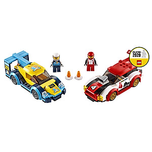 LEGO 60256 City Nitro Wheels Racing Cars Toy with 2 Race Drivers Minifigures, Rally Vehicles for Kids 5+ Year Old