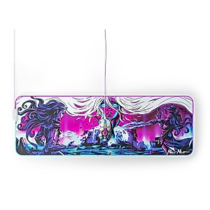 SteelSeries QcK Prism Gaming Mouse Pad - 2-Zone RGB Illumination - Real-time Event Lighting - Optimized for Gaming Sensors - Size XL - Neo Noir