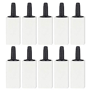 Pawfly 1.2 Inch Air Stone White Cuboid Bubble Stone Diffuser Bubbler Airstones for Aquarium Fish Tank and Pump, 10 Pack