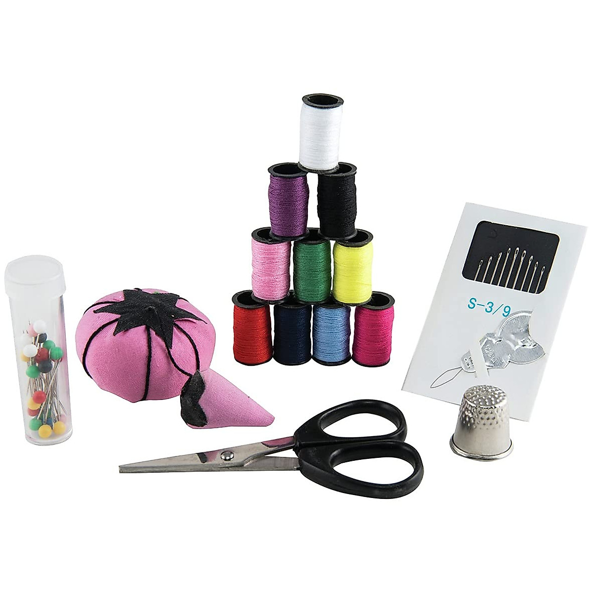 SINGER 01923 Toolbox Sewing Kit, 2.75-Inch ny 1.95-Inch ny 4.50-Inch, Pink