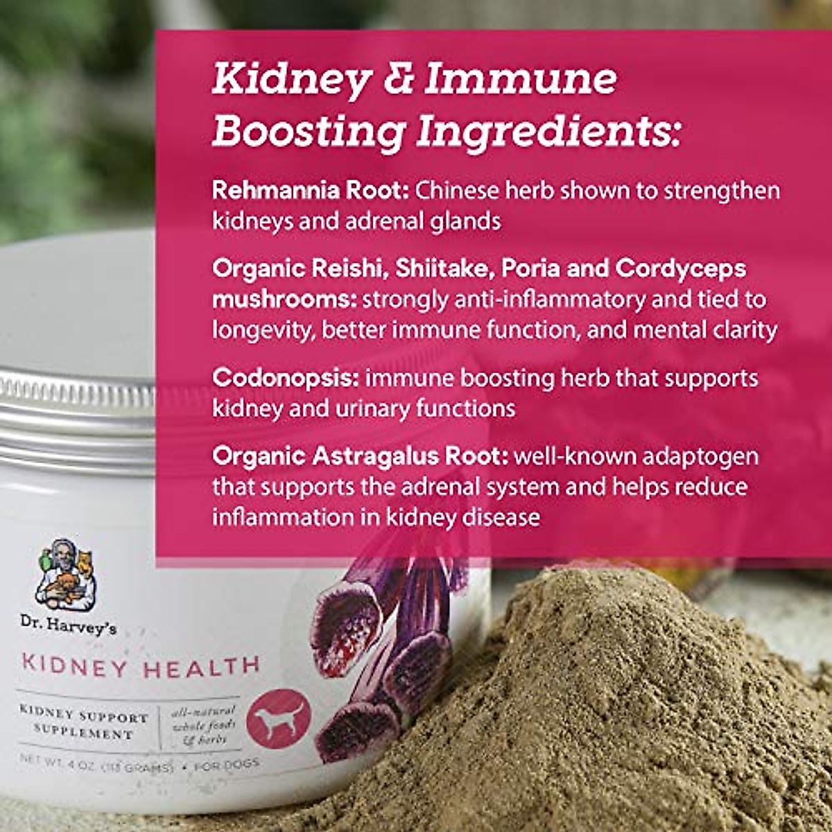 Dr. Harvey's Kidney Health Kidney Support Supplement for Dogs (4 Ounces)