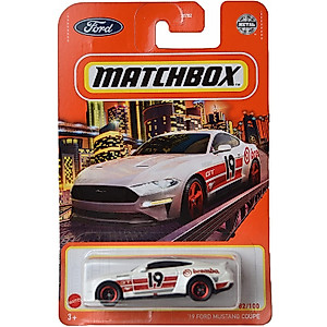 Matchbox '19 Ford Mustang Coupe, [White] 82/100