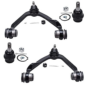 Detroit Axle - Front 4pc Suspension Kit for 4WD Ford F-150 F-250 Expedition Lincoln Navigator, 2 Upper Control Arms with Ball Joints 2 Lower Ball Joints Replacement