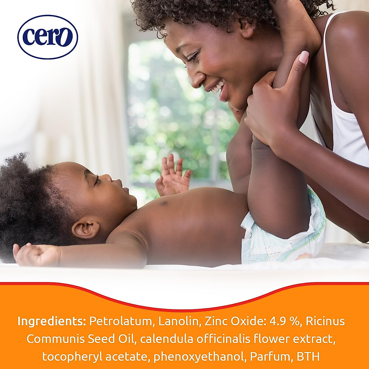 Crema Cero Diaper Rash Cream for Baby with Zinc Oxide and Calendula – High-Strength Diaper Cream for Quick Relief and Protection – Hydrating and Soothing Baby Balm – Calendula 3.9 oz