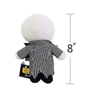 illuOKey Jack Skellington Plush Doll Nightmare Before Christmas Toys - Pumpkin King Plush Stuffed Lovely Baby Dolls (9.5 Inches, Black)