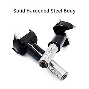 TIDEWAY Forstner Drill Bits 30mm Dia 10mm Shank, Auger Opener, Woodworking Hinge Hole Drilling Boring Bit Cutter,Brad-Point Drill Bits for DIY