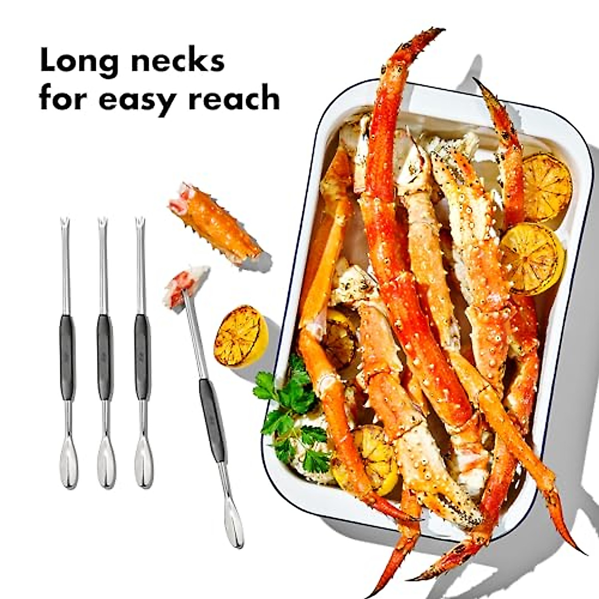 OXO Good Grips Seafood Picks 4-Pack, Silver