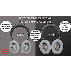 Premium Replacement NC700 Ear Pads / NC700 UC Pads Cushions Compatible with Bose NC700 Headphones/Bose Noise Cancelling 700 Headphones/Bose NC700 UC Headphones (Grey). Great Comfort/Durability