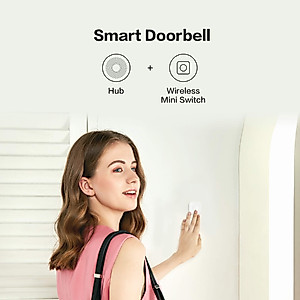 Aqara Wireless Mini Switch, Requires AQARA HUB, Zigbee Connection, Versatile 3-Way Control Button for Smart Home Devices, Compatible with Apple HomeKit, Works with IFTTT