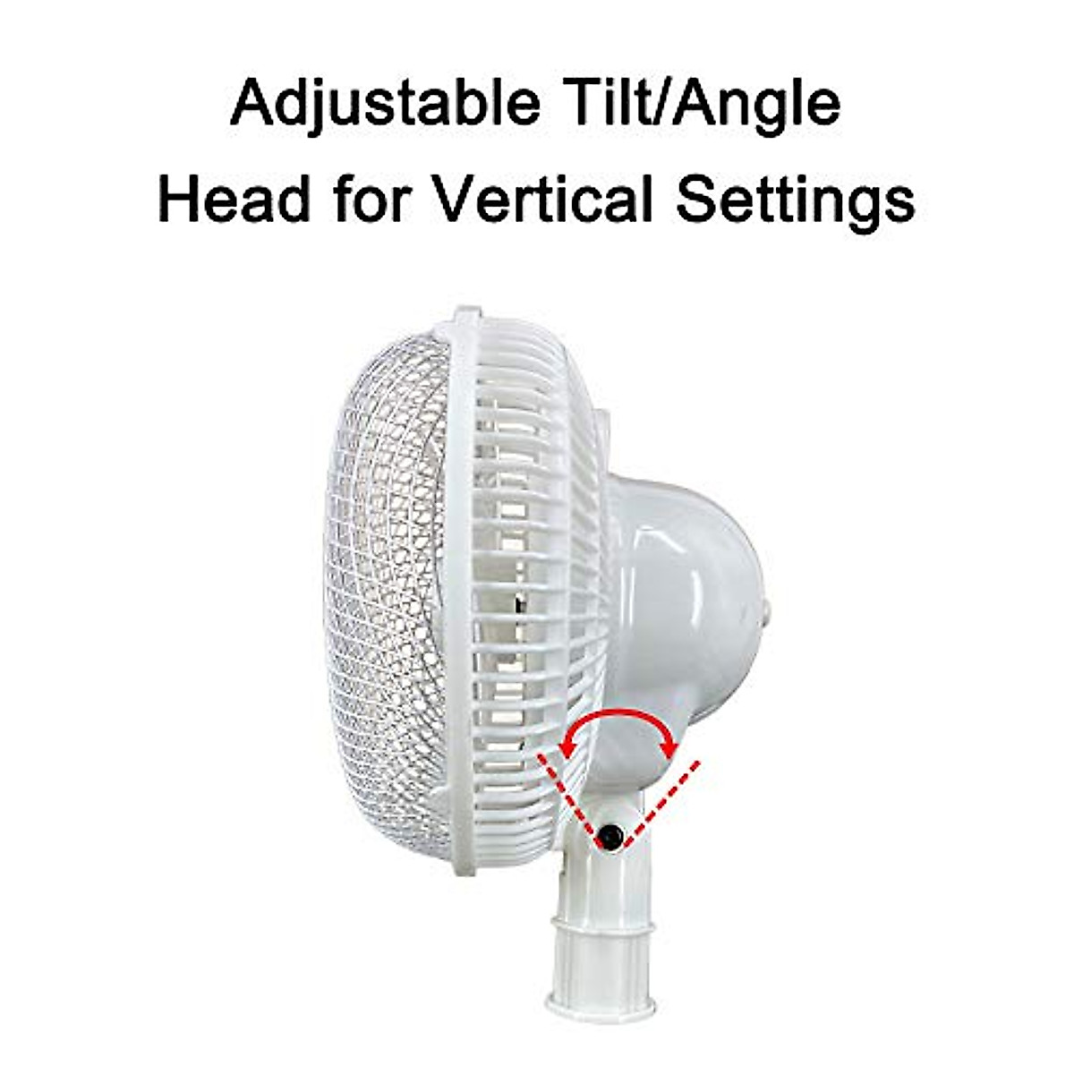 Optimus F-0702 Indoor Plug-in Fan, Household, White