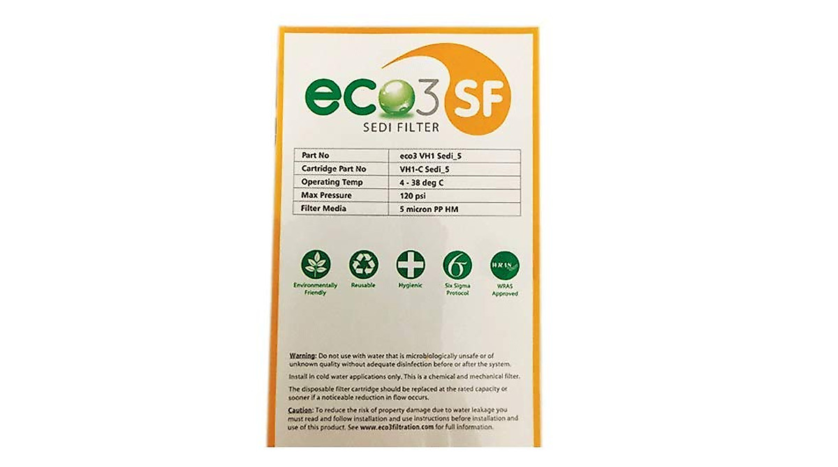 Eco3 1,500 Gallon Water Filter System - Purify & Reduce Lead