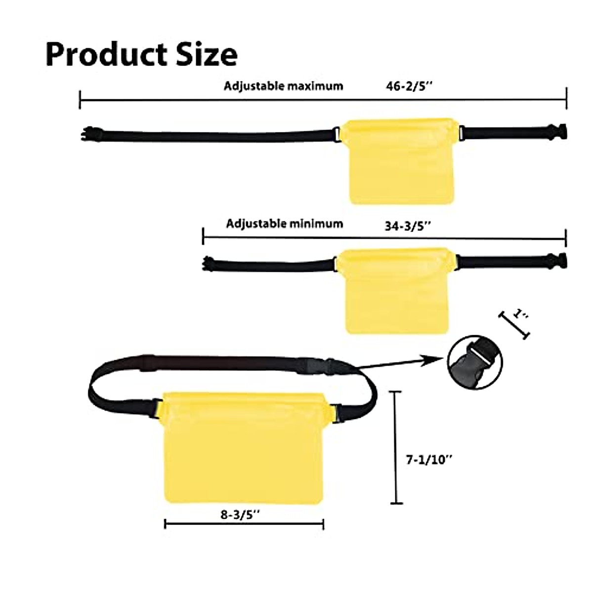 NIUTRIP Waterproof Phone Bags, Universal Cellphone Case, Waterproof Pouch with Waist Strap, Dry Bag with Adjustable Belt and Senstive Screen Touch for Swimming, Kayaking, Boating, Beach, 4 Pack