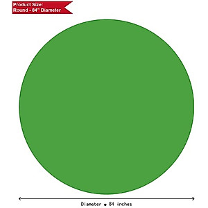 Lime Green Plastic Tablecloths 3 Pack Disposable Table Covers 84 Inches Circle Shower Party Tablecovers PEVA Vinyl Table Cloths for Round Tables up to 6 ft and Picnic BBQ Birthday Wedding Banquet